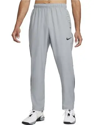 Nike Dri-fit Solid Color Logo Straight Breathable Sports Pants/trousers/joggers Gray - Multi-color