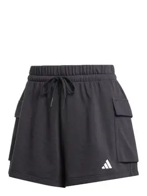 Adidas Essentials French Terry Cargo Shorts - Black/white