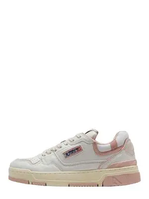AUTRY AUTRY CLC Leather Sneakers White/pink