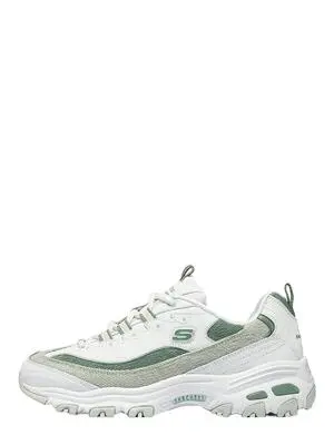 Sketchers Skechers DLites 1.0 Athletic Sneakers White/green