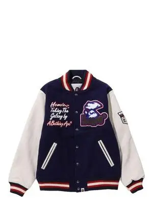 A BATHING APE Varsity Jacket - Navy