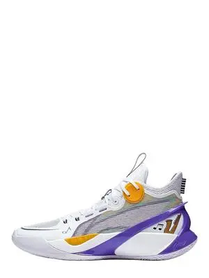 LI-NING Sonic 10 Ultra Mid Sneakers - White/yellow/purple