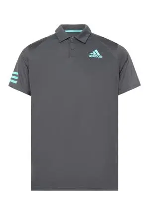 Adidas Club Tennis 3-stripes Polo Shirt 'grey - Grey Six/pulse Aqua