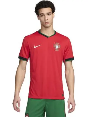 Nike Portugal 24/25 Stadium Home Replica Soccer Jersey - Red