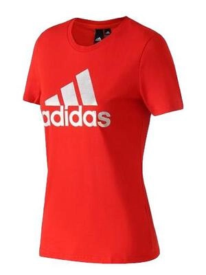 Adidas Short Sleeve Crewneck T-shirt - Red