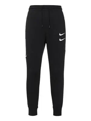 Nike Embroidered Fleece Sports Long Pants - Black