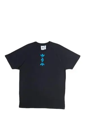 Adidas Originals Zeno Tee Blue Logo Short Sleeve - Black