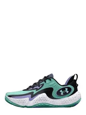 Under Armour Spawn 5 "start Of Season" Sneakers - Neo Turquoise/black/purple Ice