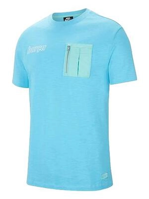 Nike Nike Sportswear Fc Barcelona Pocket Training T-shirt 'blue' Blue