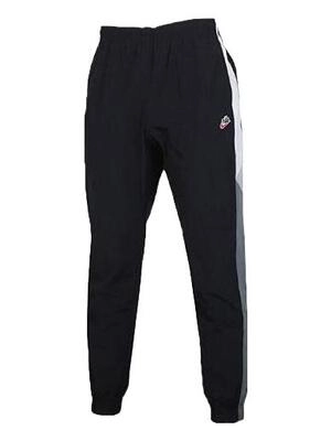 NIKE Nike As Sportswear He Wr Pant Wvn Sign 'black Grey'