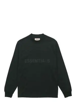 Fear Of God Fw20 Long Sleeve Logo Tee - Black