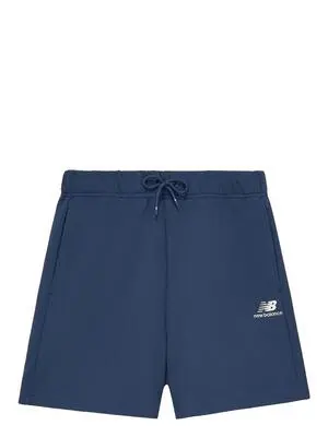 NEW BALANCE Logo Cotton Shorts - Blue/white