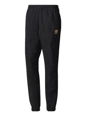 Adidas Originals Solid Color Small Logo Casual Sports Pants/trousers/joggers - Black