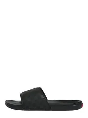 VANS La Costa Slide-on Checkboard Sandals - Black