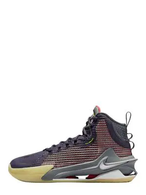 Nike Zoom G.t. Jump Ep High Top Sneakers - Gray/red