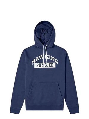 Nike X Stranger Things "hawkins Phys. Ed." Hoodie - Blue