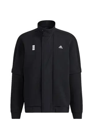 Adidas Wj Kn Mid Casual Sports Jacket - Black
