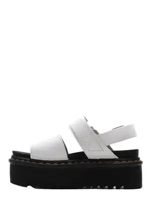 Dr. Martens Voss Leather Platform Sandals - White