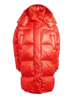 Adidas Originals Padded Long Jacket - Orange