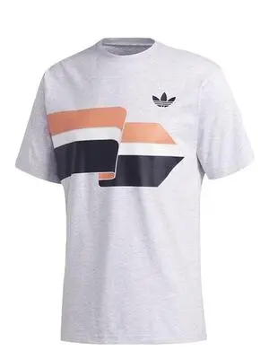 Adidas Originals Athleisure Casual Sports Round Neck Short Sleeve Gray - Grey