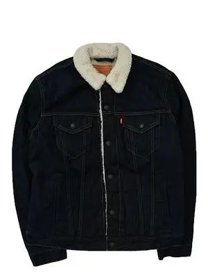 LEVI'S Sherpa Trucker Jacket - Navy