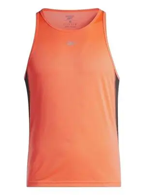 REEBOK Running Singlet Top - Orange/black