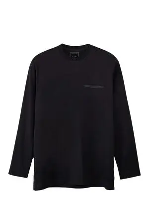 Adidas Y-3 Logo Long Sleeve T-shirt Asia Sizing - Black