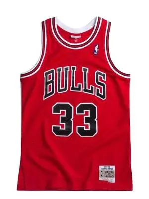 Mitchell & Ness Nba Scottie Pippen 33 Chicago Bulls Retro Jersey - Red