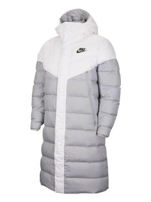Nike Down Fill Padded Long Jacket - Wolf Grey