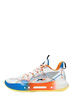 LI-NING Yushuai 14 Low 'thunderstorm' Sneakers - White/orange/blue