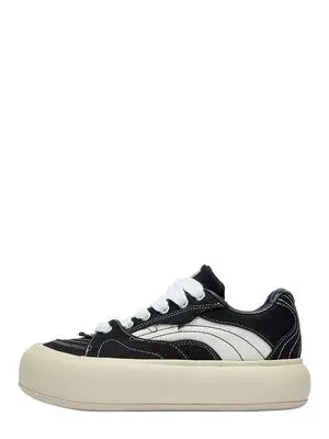 LI-NING Puff Platform Sneakers - Black/beige