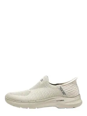 Sketchers Go Walk 6 "slip-ins" Athletic Sneakers - Beige