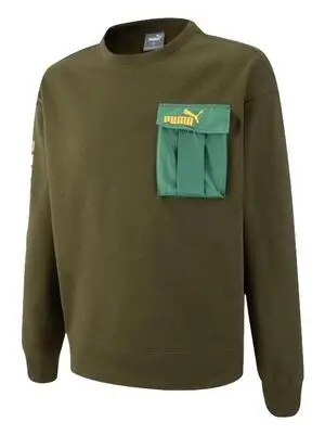 PUMA Modulerwear Crew Neck Sweatshirt - Green/yellow/blue