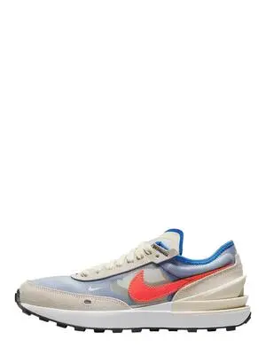 Nike Waffle One Casual Sneakers - Natural/blue/crimson