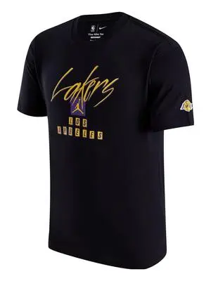 JORDAN Los Angeles Lakers Courtside Statement Edition Nba Max90 T-shirt Asia Sizing - Black