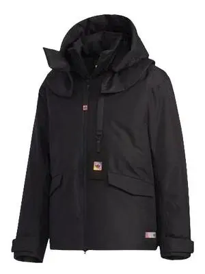 Adidas Originals Detachable Hood Down Jacket - Black