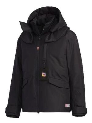 Adidas Originals Detachable Hood Down Jacket - Black