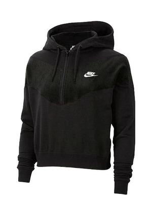 NIKE Nike Sportswear Heritage Velour Half-Zip Hoodie