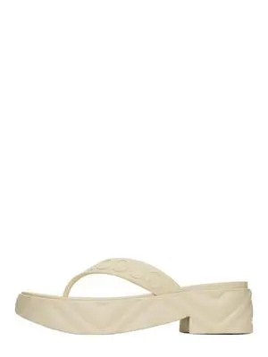Gucci Gucci Thong Platform Sandal White