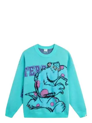 LI-NING X Disney Monster University Graphic Knit Sweater - Blue