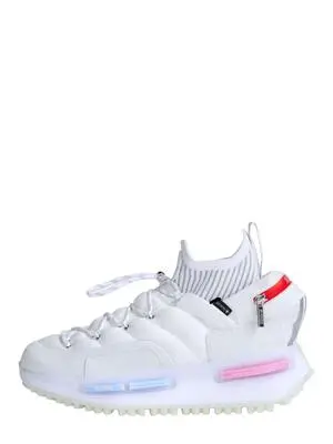 Adidas Originals X Moncler Nmd S1 'the Art Of Exploration' Sneakers - Core White/core White/core White