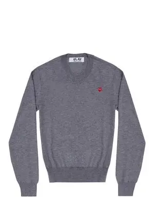 PLAY COMME DES GARCON COMME Des GARCONS PLAY Long Sleeve T-Shirt With Small Red Emblem