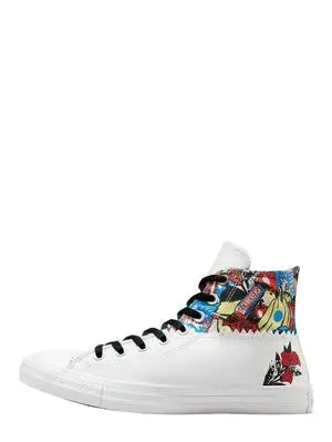 CONVERSE Chuck Taylor All Star High Top Sneakers - White/red/multi-color