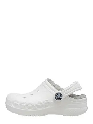 CROCS Classic Baya Lined Clog - White/grey