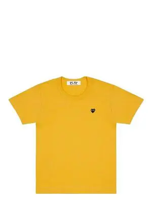 Play Comme Des Garcon Mini Logo Tee - Yellow