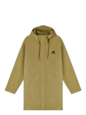 NEW BALANCE Long Hooded Jacket - Olive Green/black