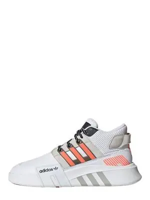 Adidas Originals Eqt Bask Adv V2 Mid Top Sneakers - White/orange