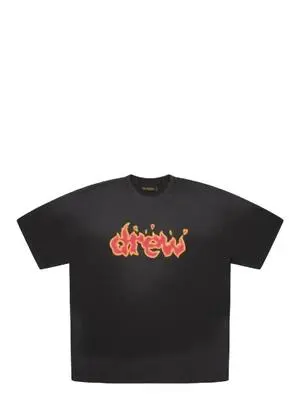 Drew House Lit Drew T-shirt Faded - Black