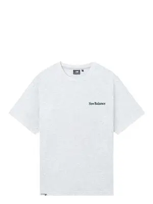 NEW BALANCE Casual Tee Asia Sizing 'white Grey - White/grey