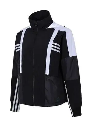 Adidas Hooded Jacket With White Stripes - Default Color
